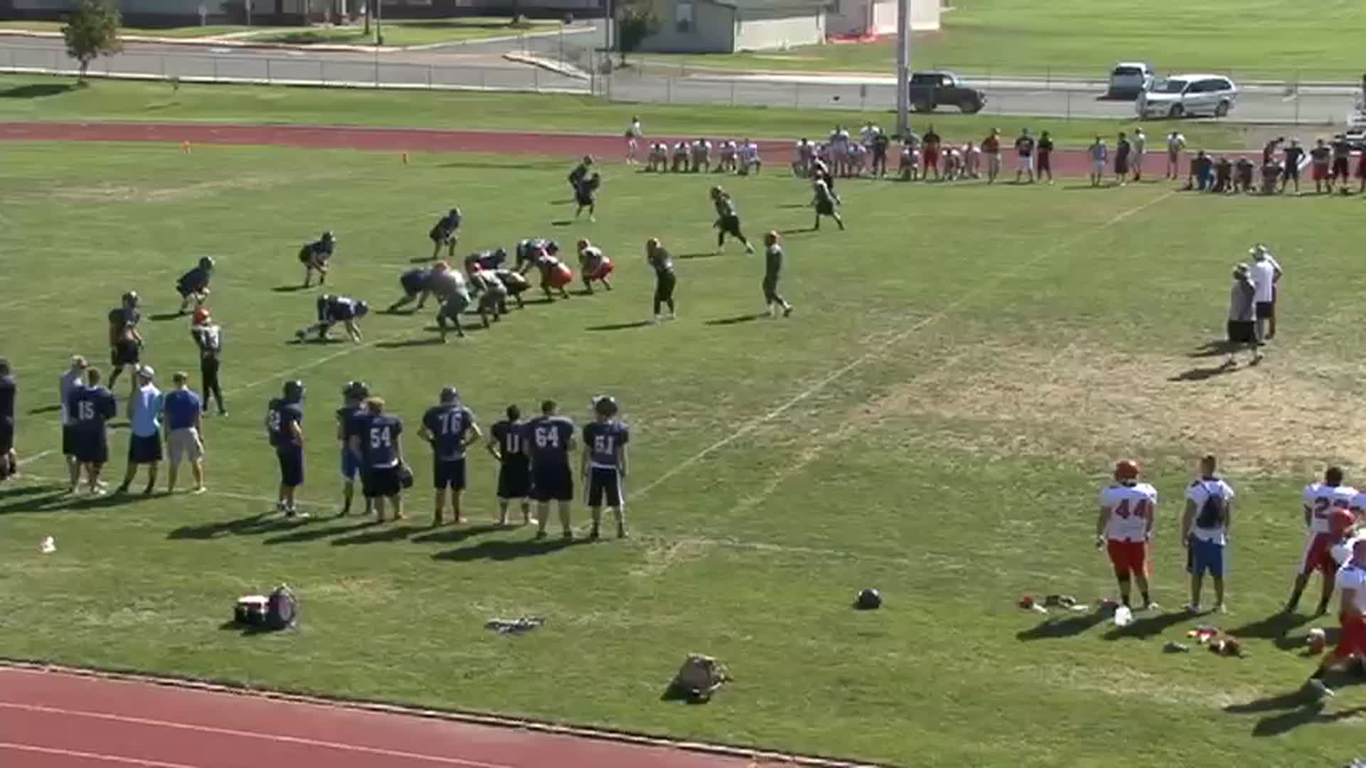 vs. Team Camp Scrimmage - Fotu T. Leiato II highlights - Hudl