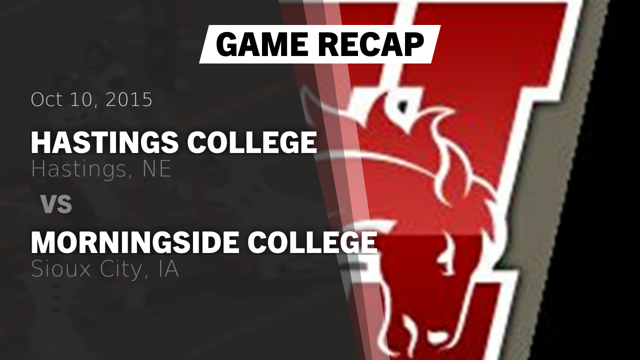 Recap: Hastings College vs. Morningside College 2015 - Hastings College ...
