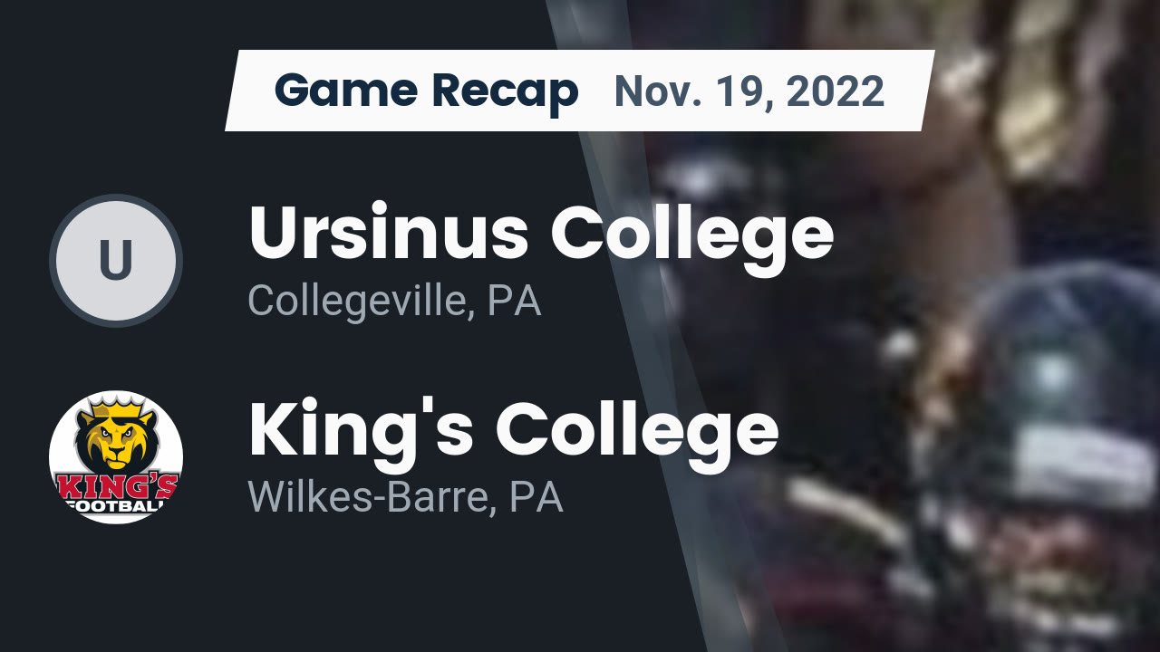 Recap: Ursinus College vs. King's College 2022 - Ursinus College highlights - Hudl