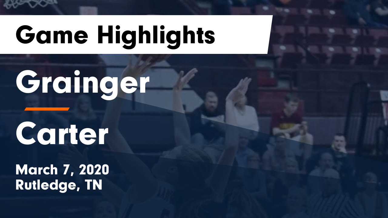 Grainger vs Carter Game Highlights - March 7, 2020 - Grainger ...
