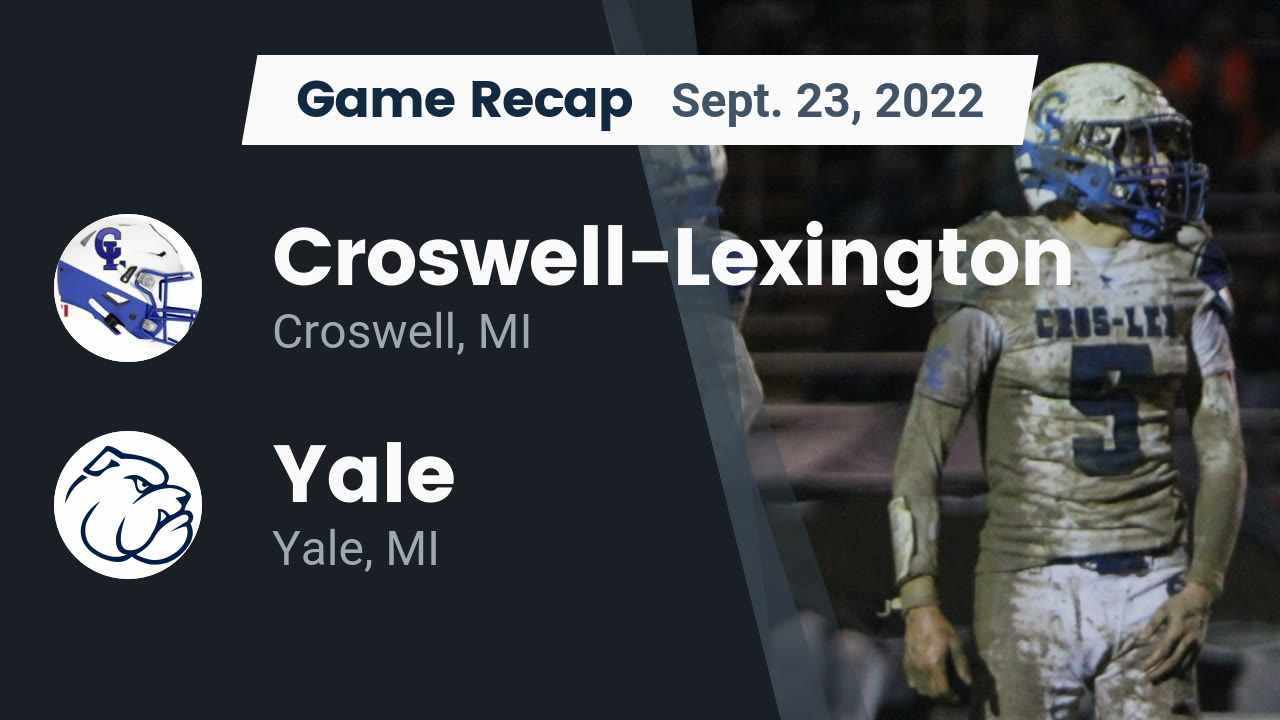 Recap: Croswell-Lexington vs. Yale 2022 - Croswell-Lexington highlights ...
