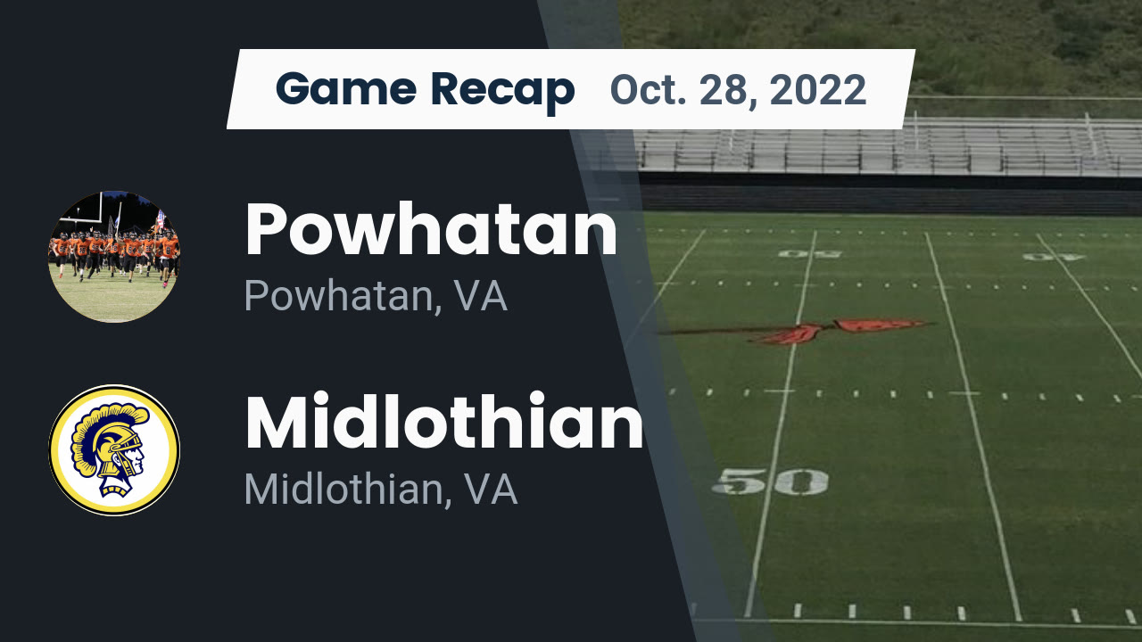 Recap: Powhatan vs. Midlothian 2022 - Powhatan High School highlights ...