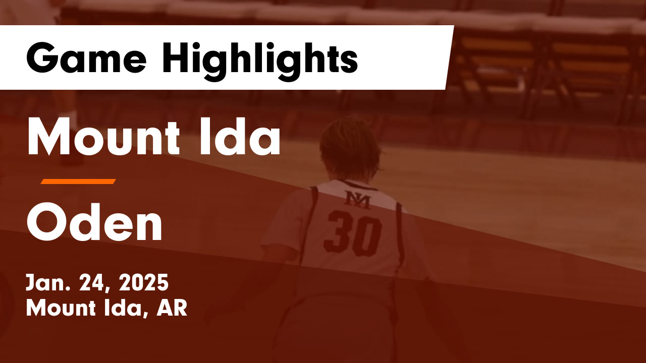 Mount Ida vs Oden Game Highlights - Jan. 24, 2025 - Mount Ida ...