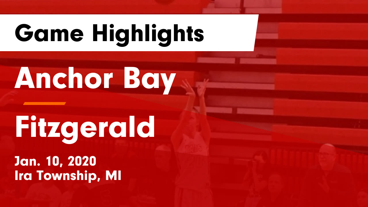 Anchor Bay vs Fitzgerald Game Highlights - Jan. 10, 2020 - Anchor Bay ...