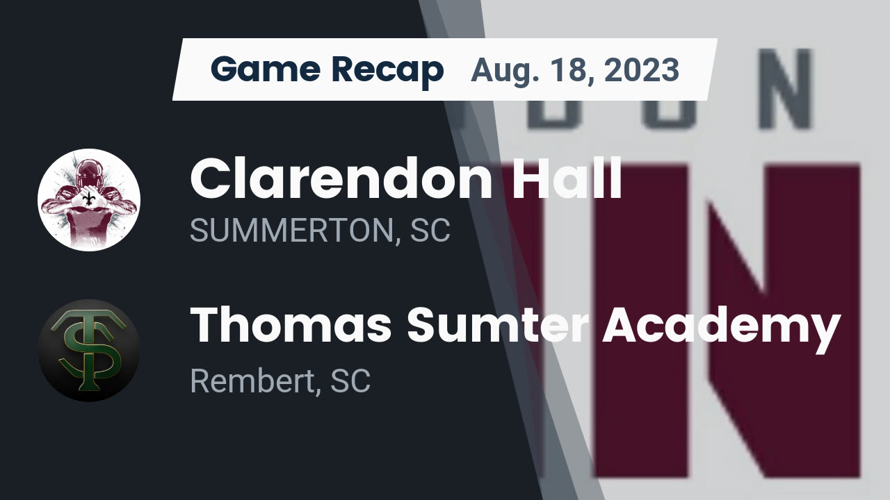 Clarendon Hall (Summerton, SC) High School Sports - Football ...