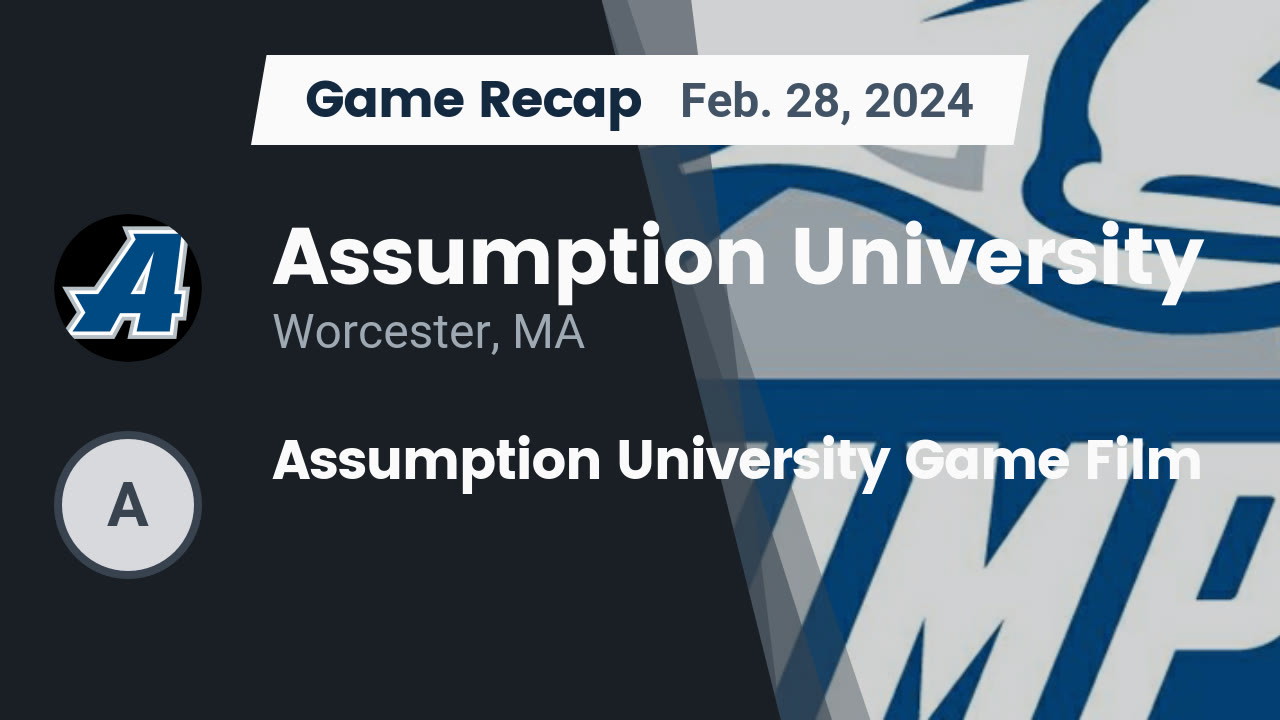 Recap: Assumption University vs. Assumption University Game Film 2024 ...