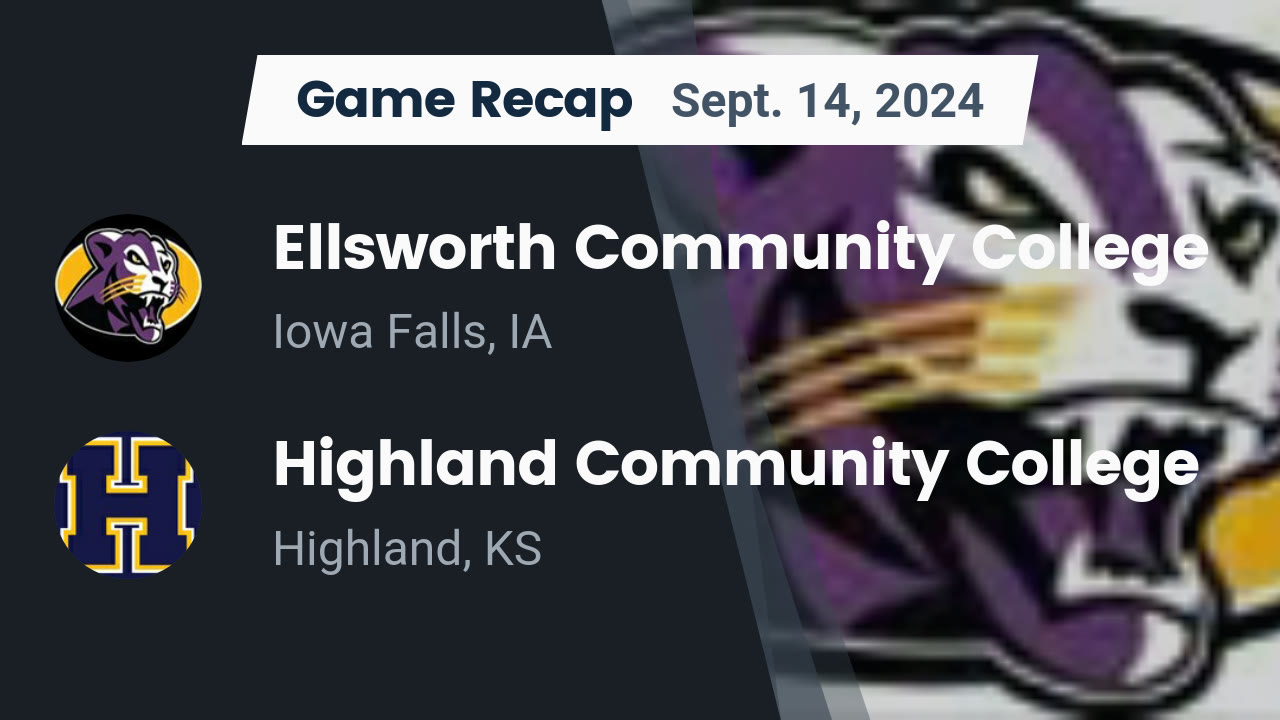 Recap: Ellsworth Community College vs. Highland Community College 2024 ...