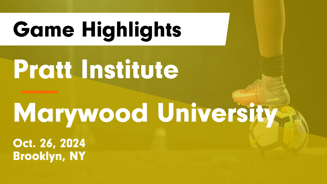 Pratt Institute vs Marywood University Game Highlights - Oct. 26, 2024 - Pratt Institute ...