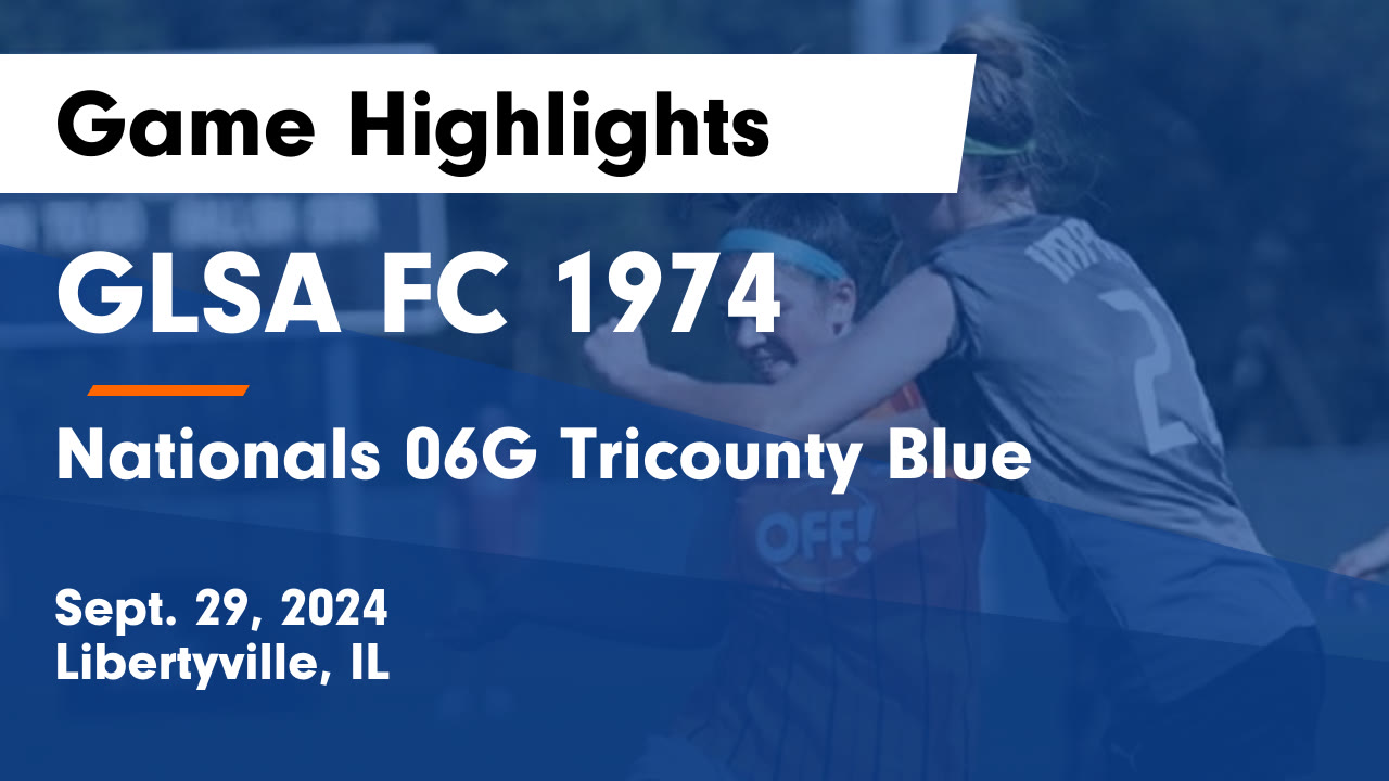 GLSA FC 1974 vs Nationals 06G Tricounty Blue Game Highlights - Sept. 29 ...