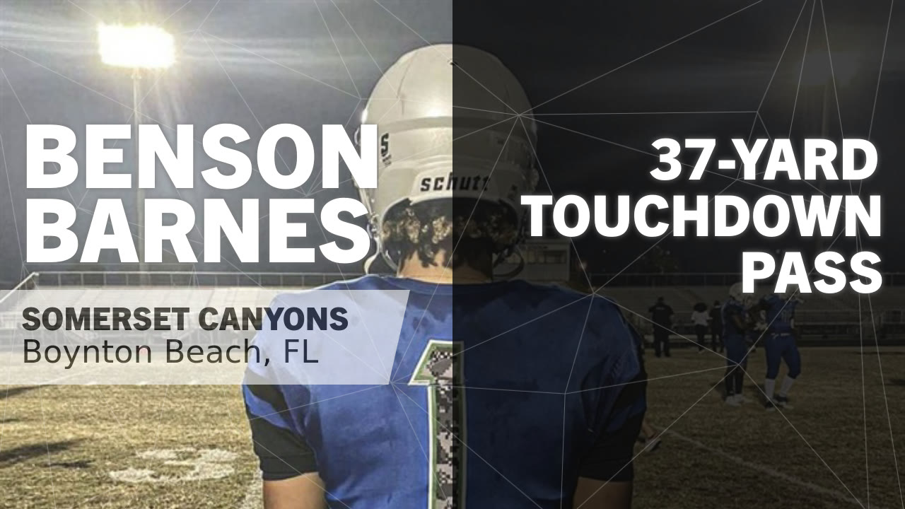 37-yard Touchdown Pass vs Olympic Heights - Benson Barnes highlights - Hudl