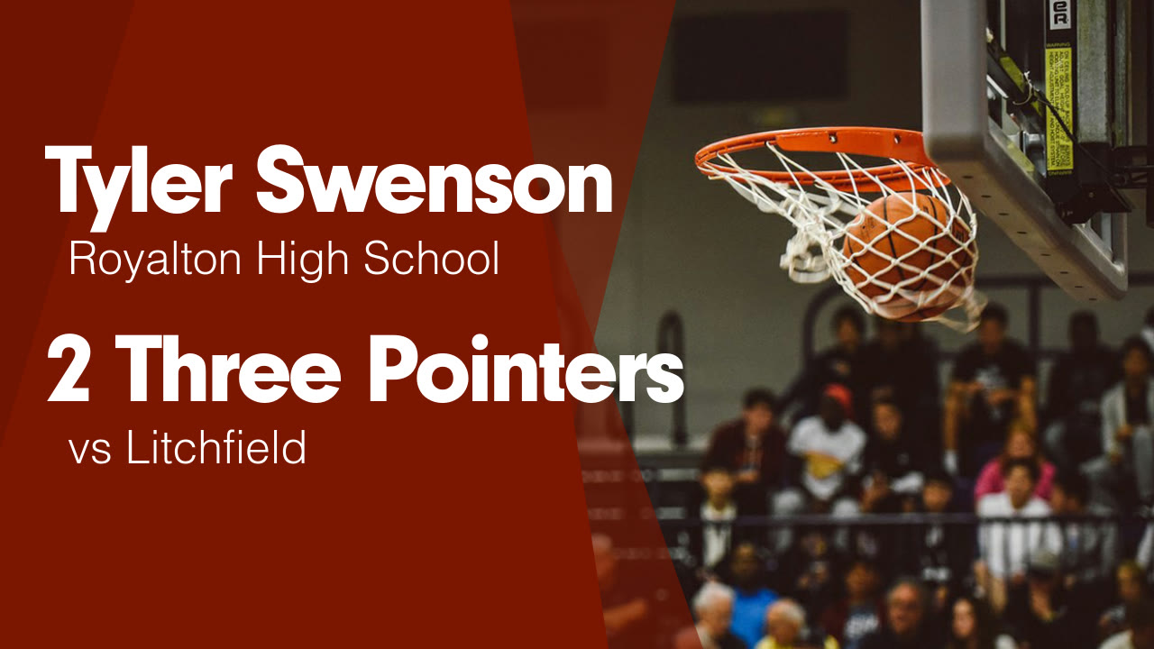 2 Three Pointers vs Litchfield - Tyler Swenson highlights - Hudl