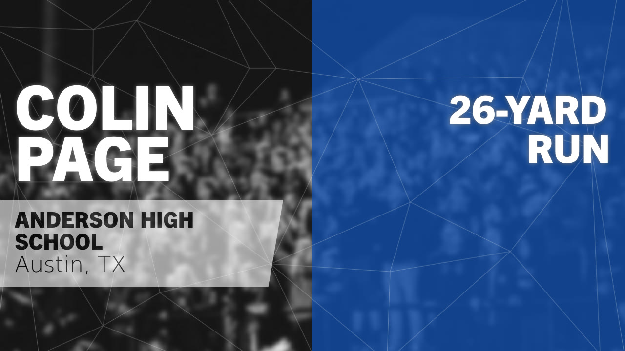 26-yard Run vs Rouse - Colin Page highlights - Hudl