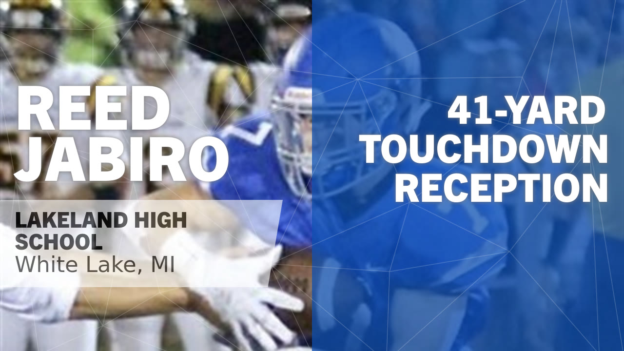 41-yard Touchdown Reception vs Walled Lake Northern - Reed Jabiro ...