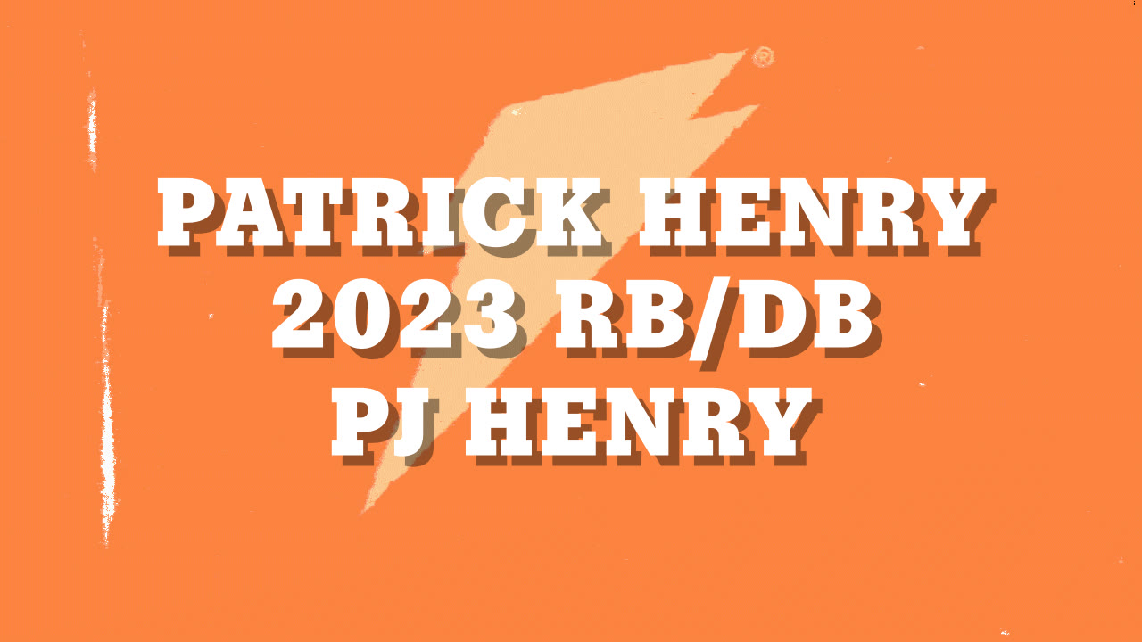 Patrick Henry 2023 RB/DB - PJ Henry highlights - Hudl