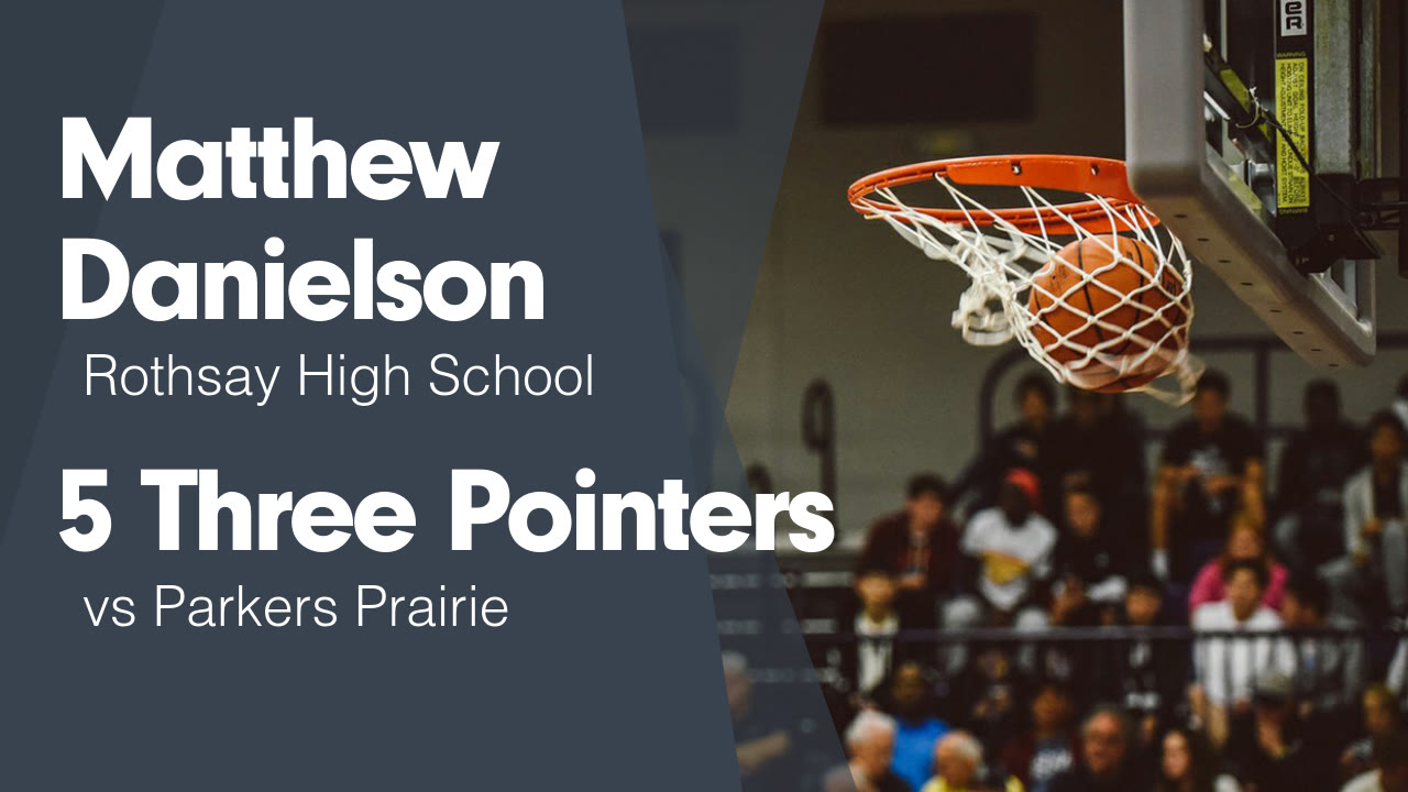 5 Three Pointers vs Parkers Prairie - Matthew Danielson highlights - Hudl
