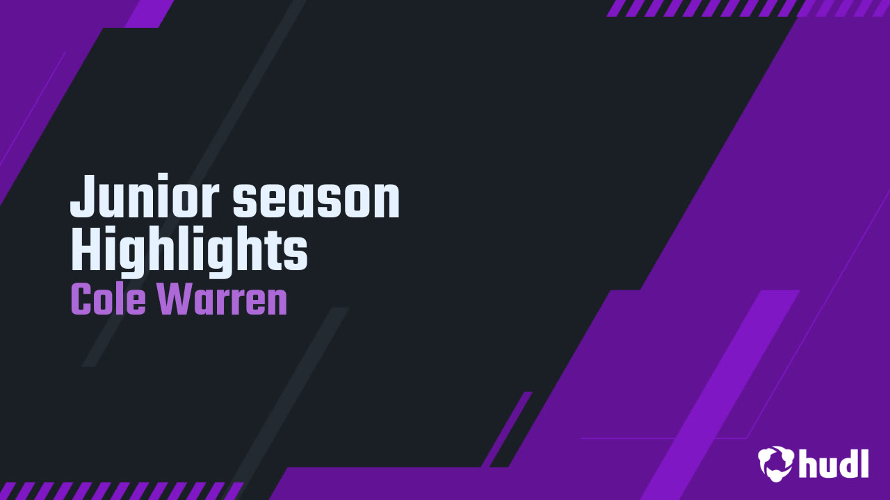Junior season Highlights - Cole Warren highlights - Hudl