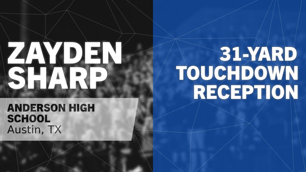 31-yard Touchdown Reception vs Akins - Zayden Sharp highlights - Hudl