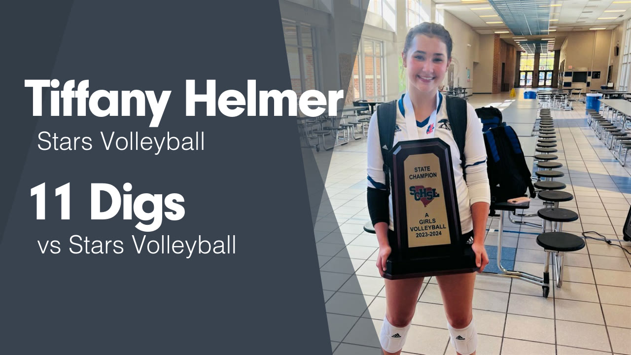 11 Digs vs Stars Volleyball - Tiffany Helmer highlights - Hudl