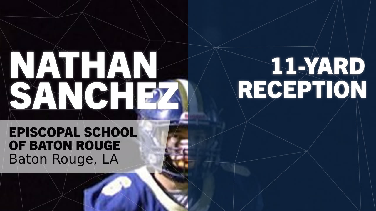 11-yard Reception vs Pope John Paul II - Nathan Sanchez highlights - Hudl