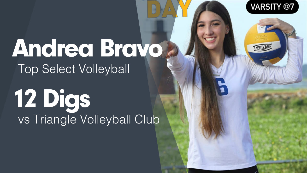 12 Digs vs Triangle Volleyball Club - Andrea Bravo highlights - Hudl