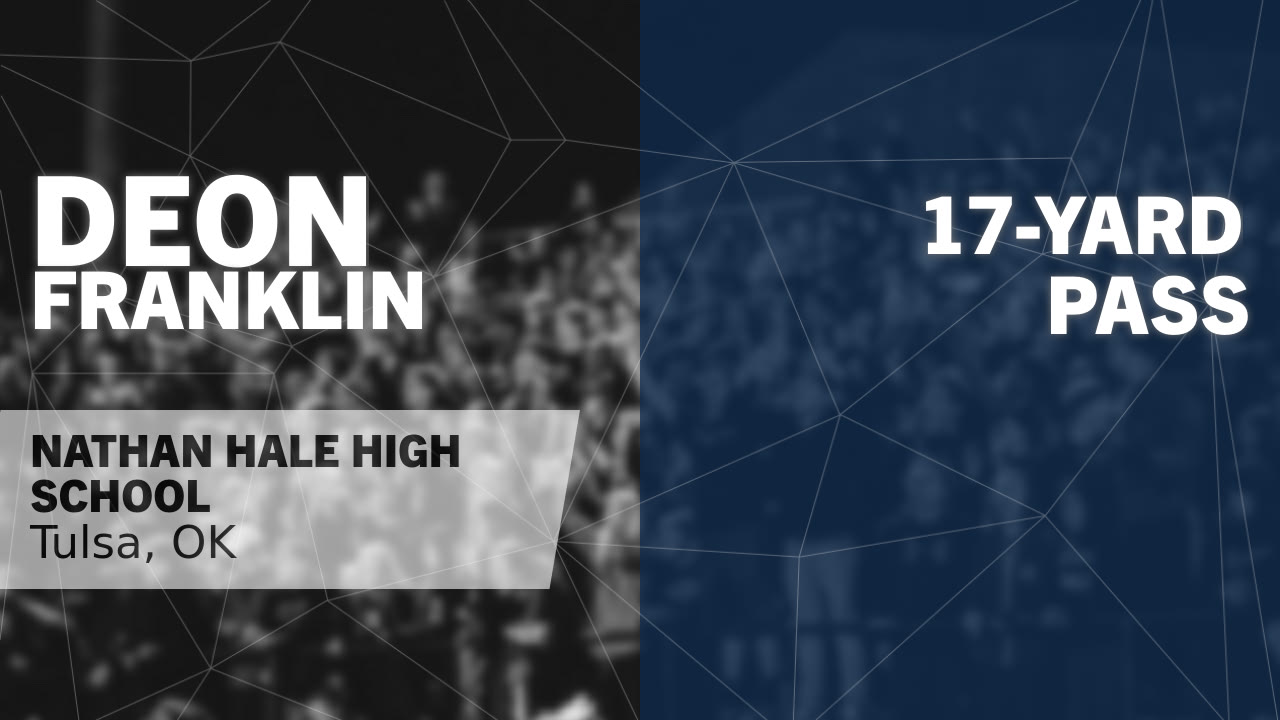17-yard Pass vs Skiatook - Deon Franklin highlights - Hudl