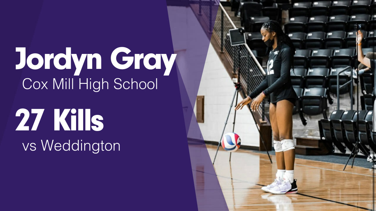 27 Kills vs Weddington - Jordyn Gray highlights - Hudl