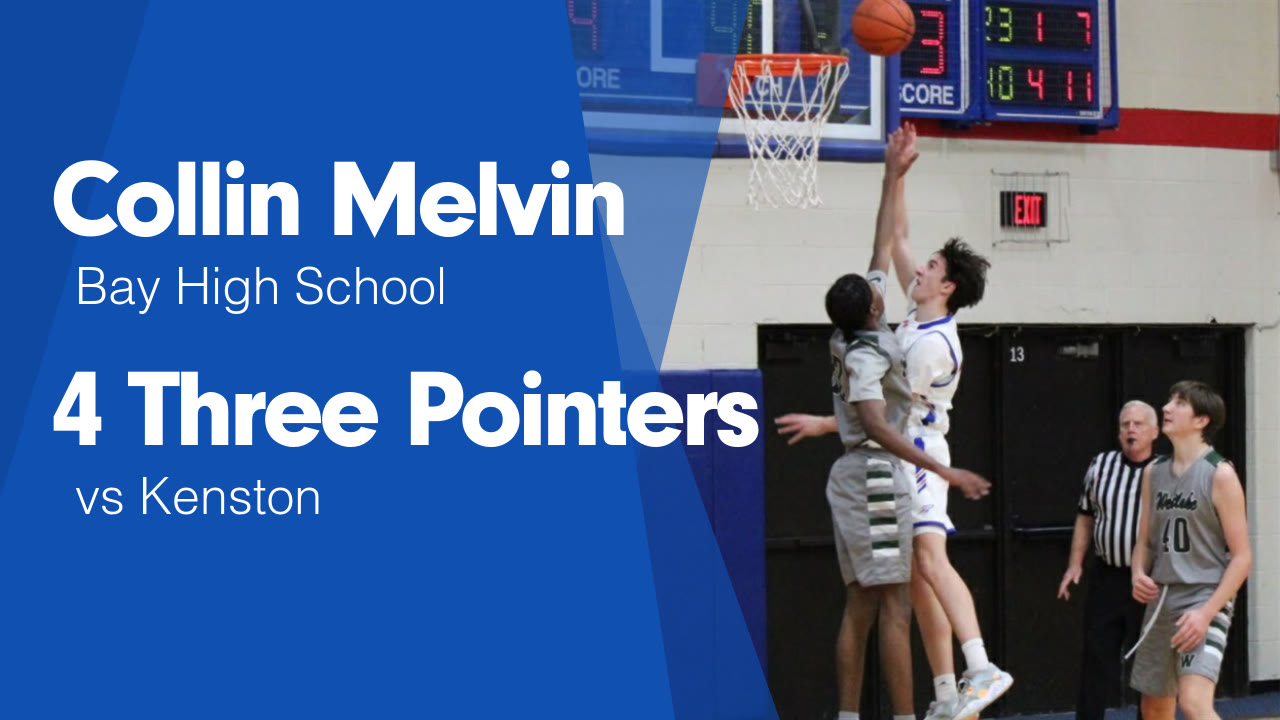 4 Three Pointers vs Kenston - Collin Melvin highlights - Hudl