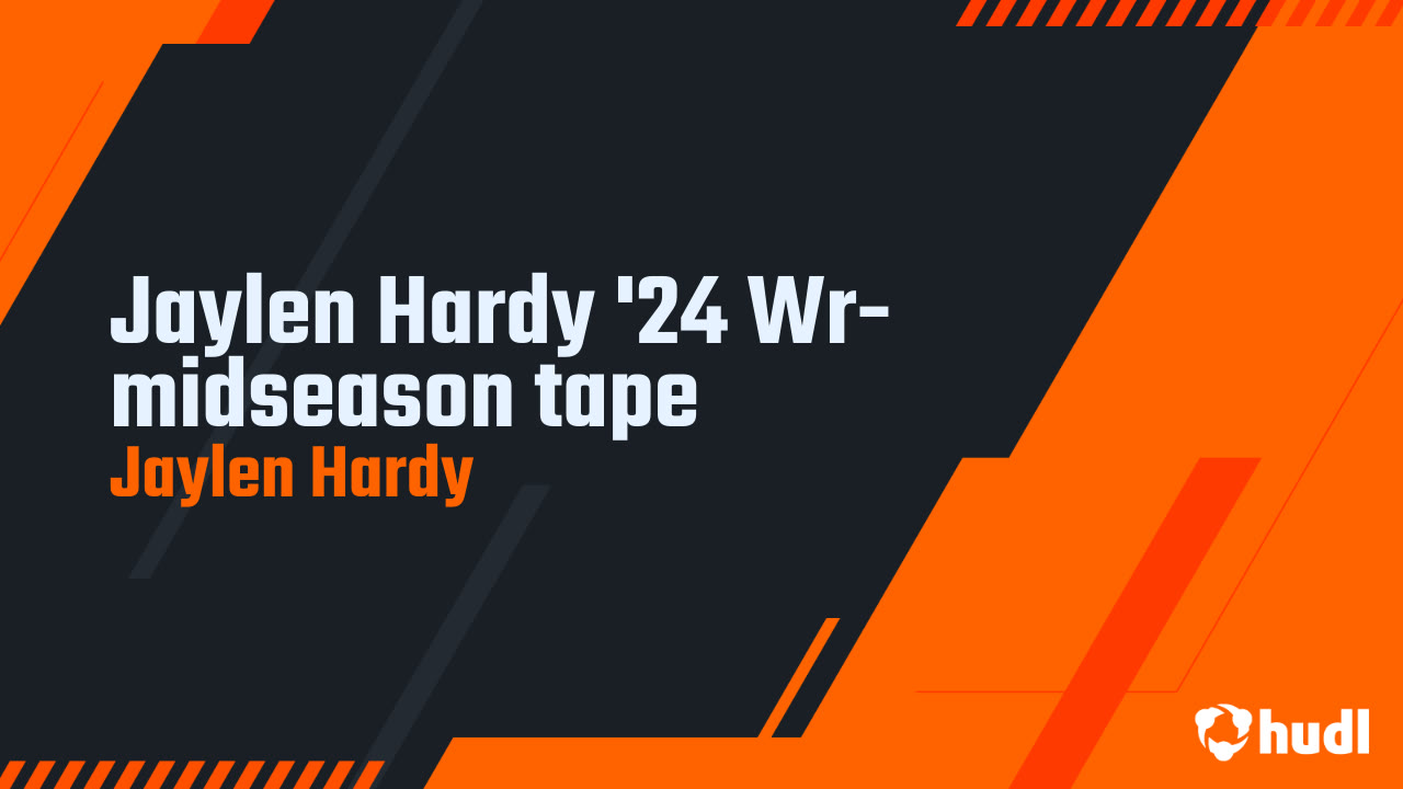 Jaylen Hardy '24 Wr-midseason tape - Jaylen Hardy highlights - Hudl