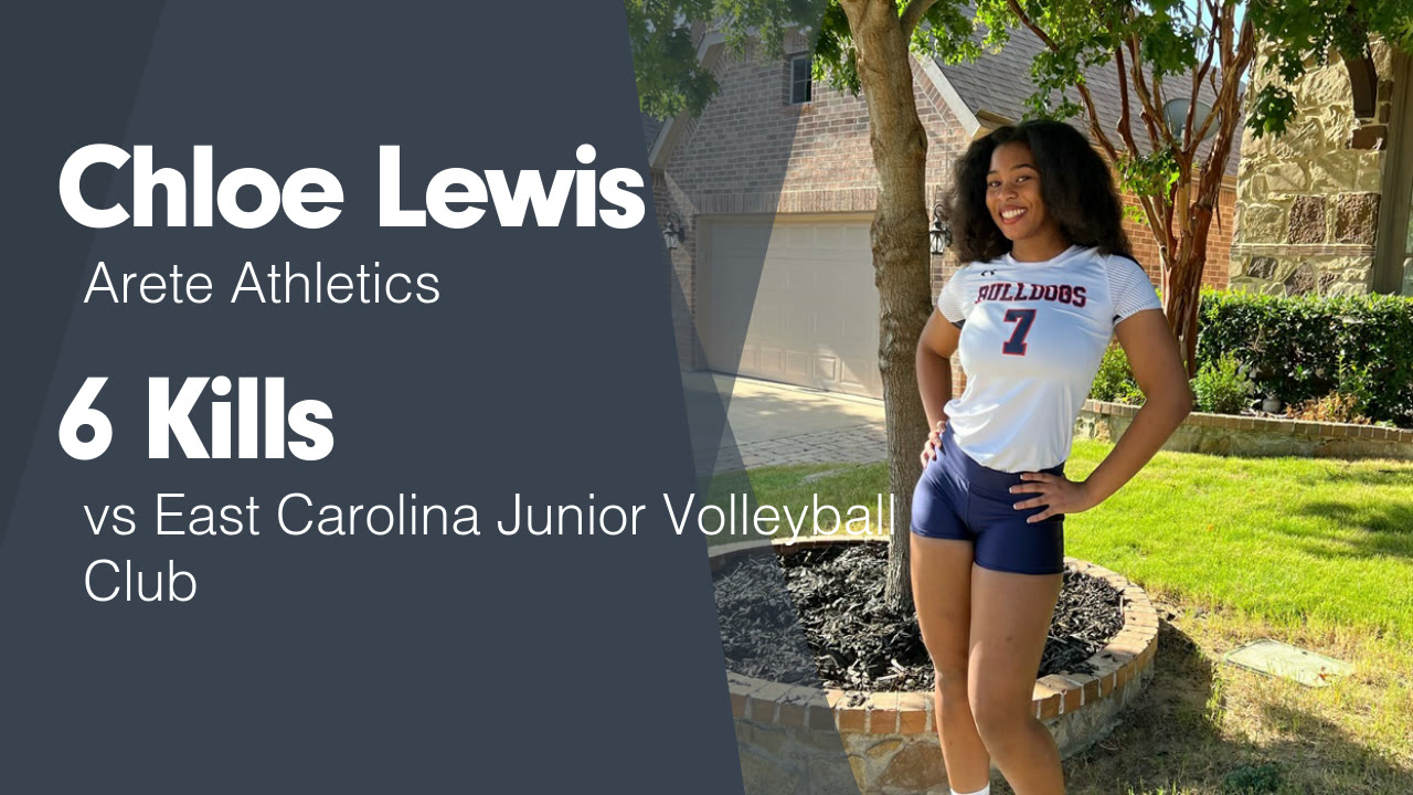 6 Kills vs East Carolina Junior Volleyball Club - Chloe Lewis highlights - Hudl