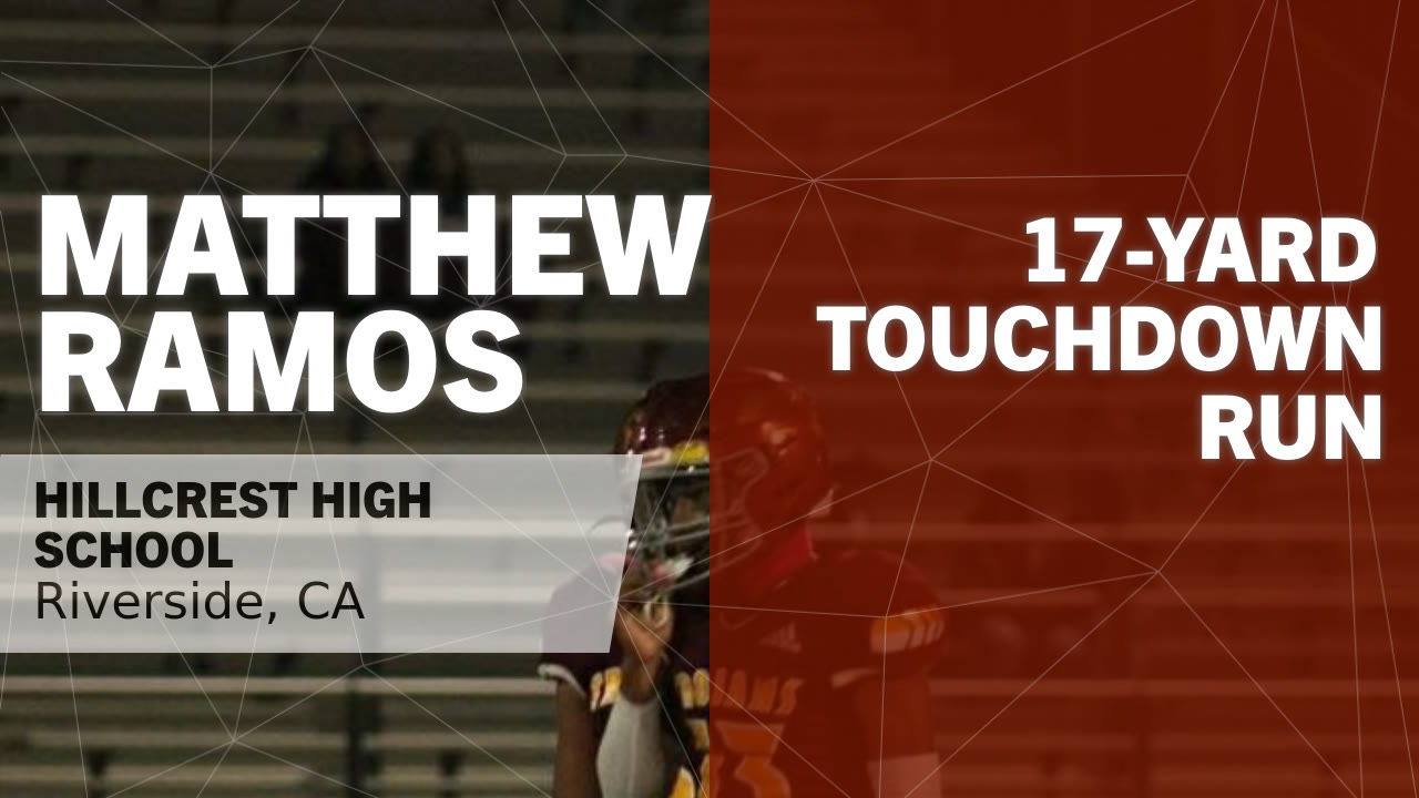 17-yard Touchdown Run vs Tahquitz - Matthew Ramos highlights - Hudl