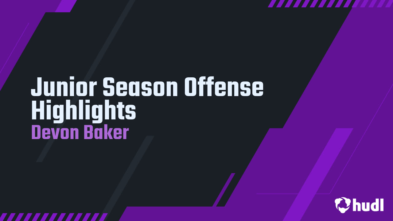 Junior Season Offense Highlights - Devon Baker highlights - Hudl