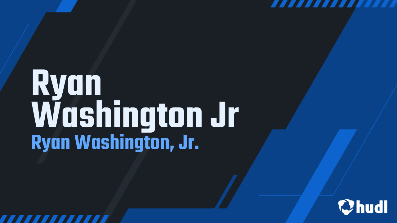 Ryan Washington Jr - Ryan Washington, Jr. highlights - Hudl