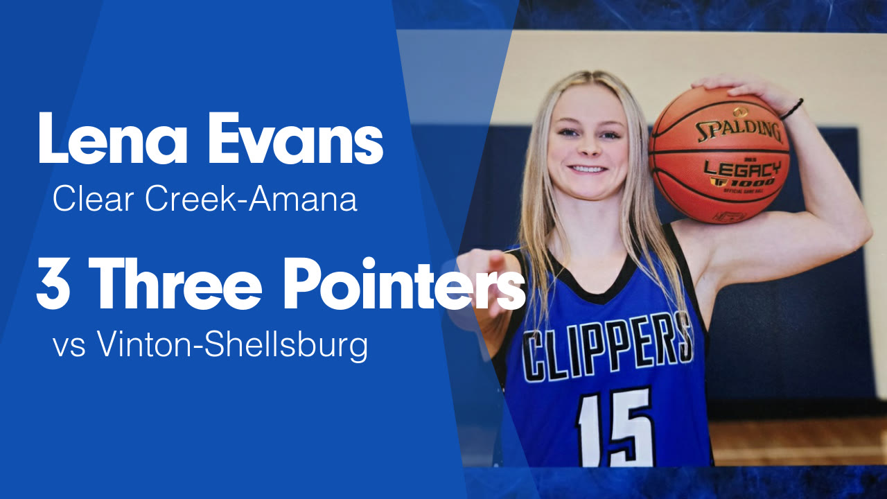 3 Three Pointers vs Vinton-Shellsburg - Lena Evans highlights - Hudl