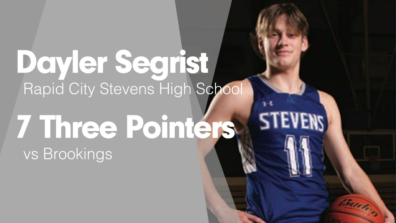 7 Three Pointers vs Brookings - Dayler Segrist highlights - Hudl