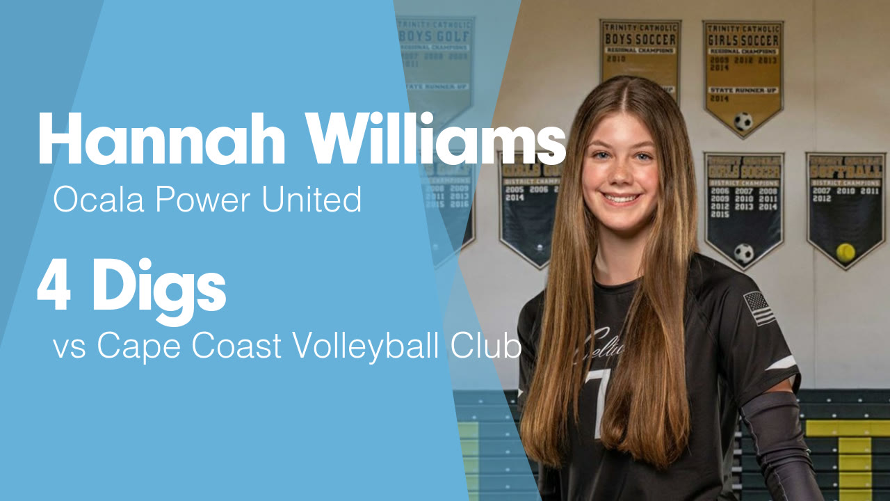 4 Digs vs Cape Coast Volleyball Club - Hannah Williams highlights - Hudl