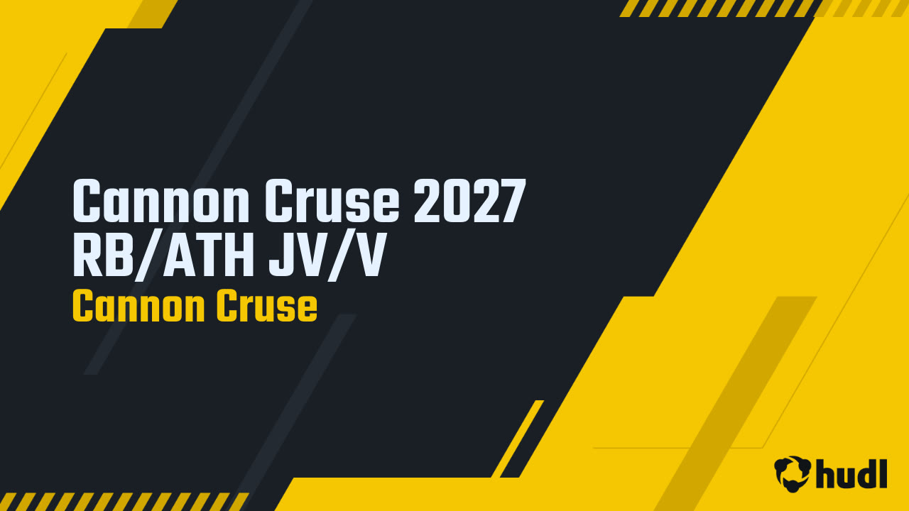 Cannon Cruse 2027 RB/ATH JV/V - Cannon Cruse highlights - Hudl