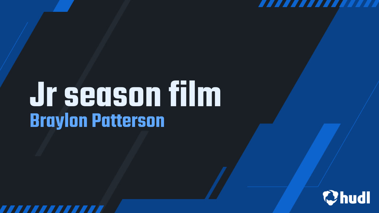 Jr season film - Braylon Patterson highlights - Hudl