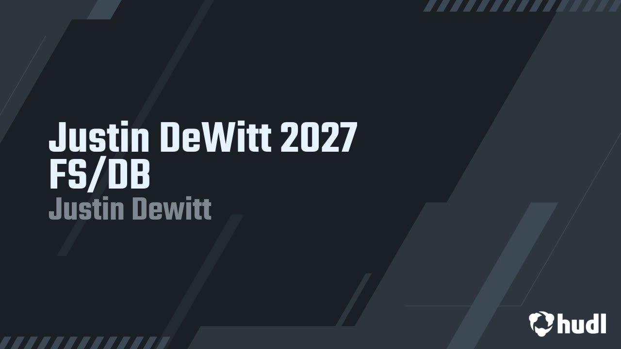 JR $ZN - Justin Dewitt highlights - Hudl