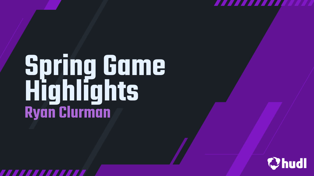 Spring Game Highlights - Ryan Clurman highlights - Hudl