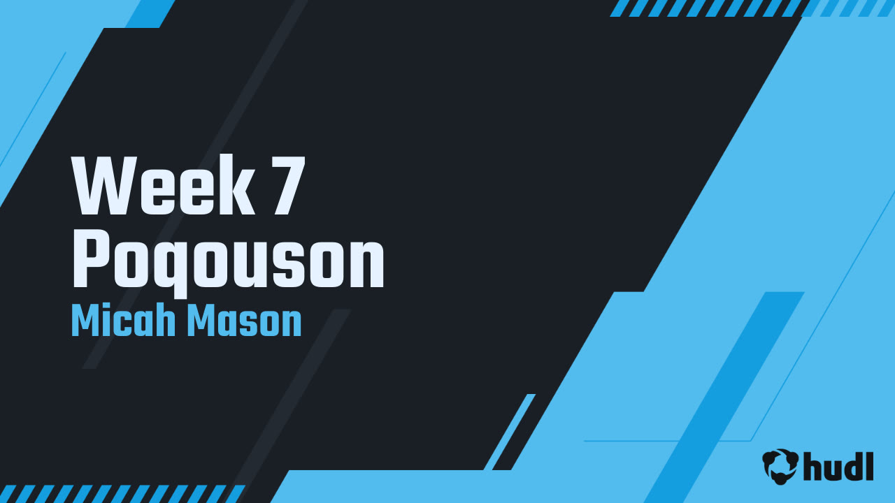 Week 7 Poqouson - Micah Mason highlights - Hudl