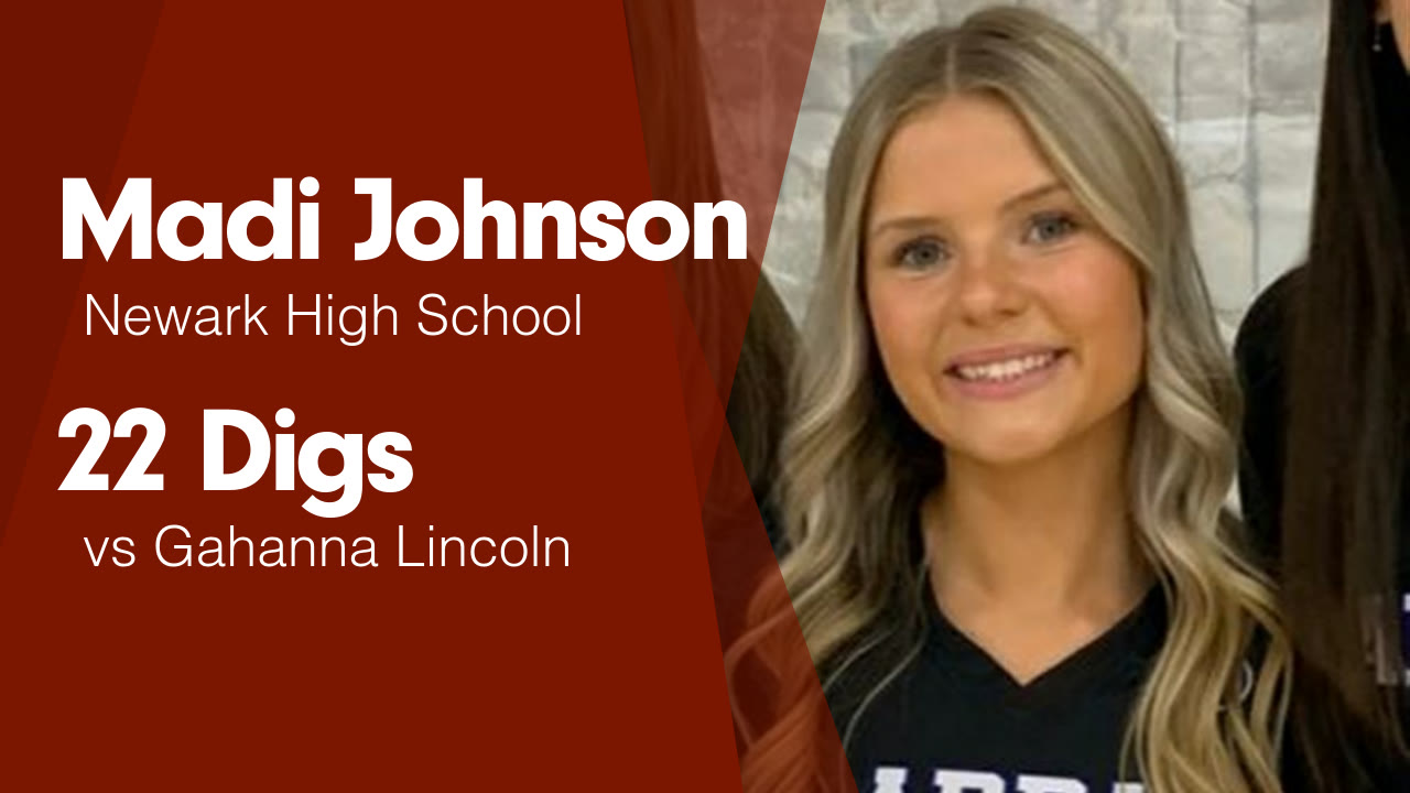 22 Digs vs Gahanna Lincoln - Madi Johnson highlights - Hudl