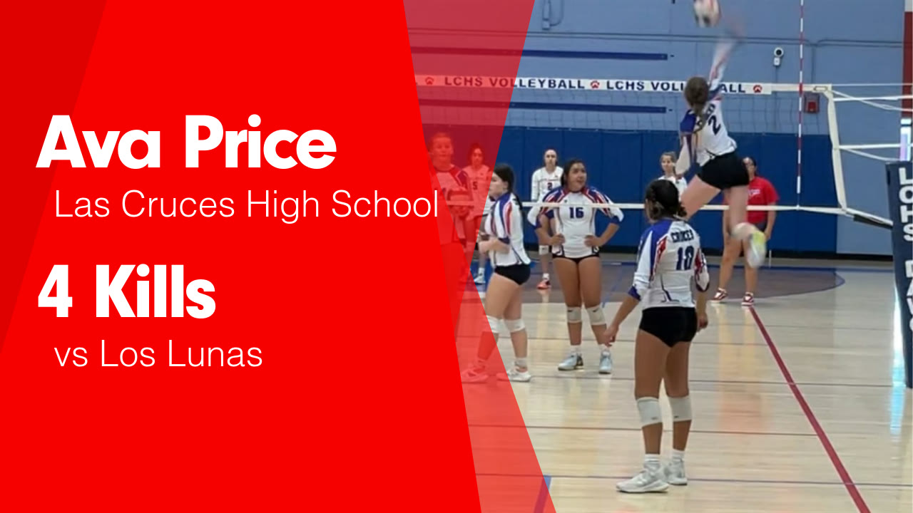 4 Kills vs Los Lunas - Ava Price highlights - Hudl