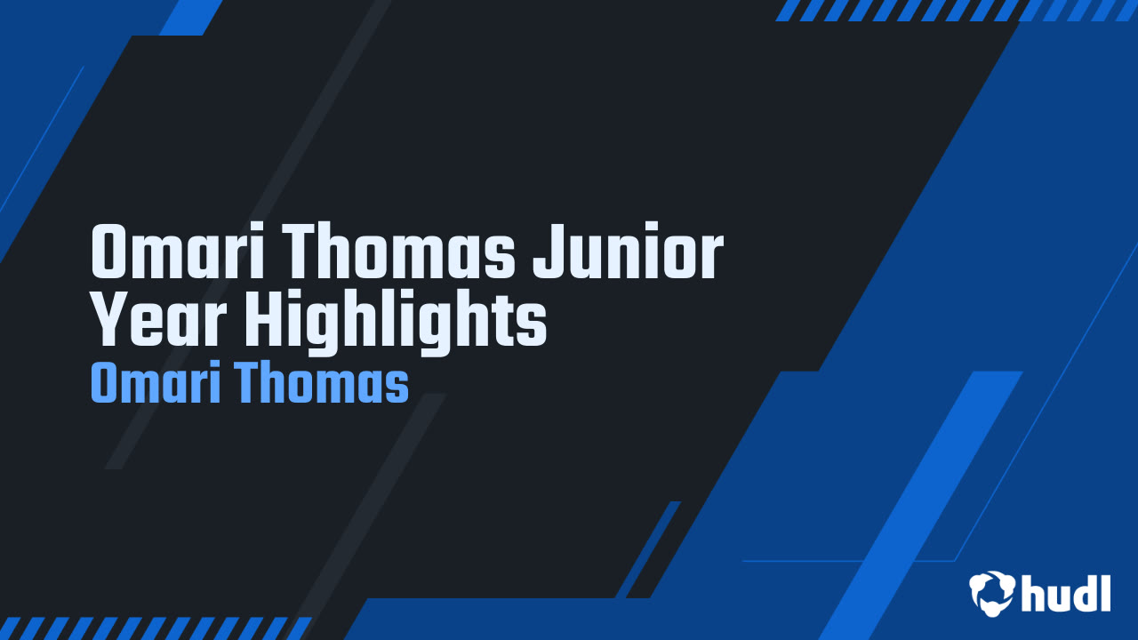 Omari Thomas Junior Year Highlights - Omari Thomas highlights - Hudl