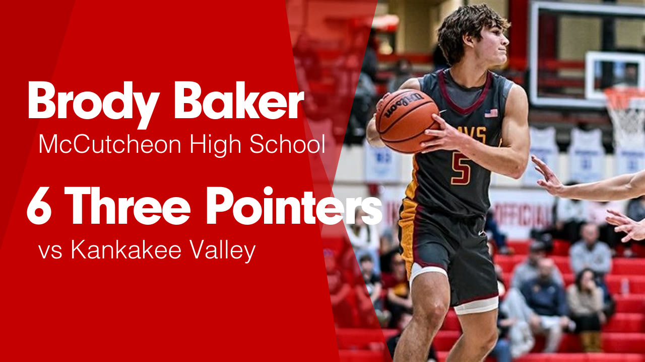 6 Three Pointers vs Kankakee Valley - Brody Baker highlights - Hudl
