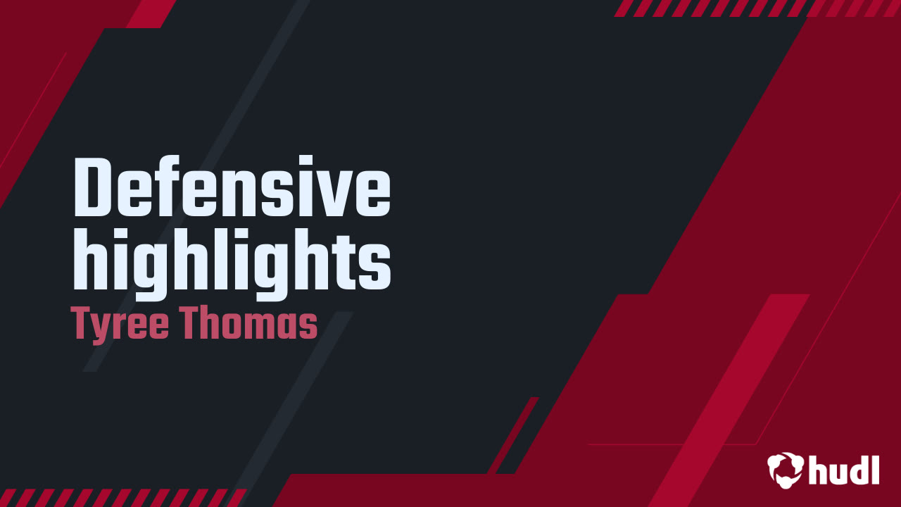 Defensive highlights - Tyree Thomas highlights - Hudl