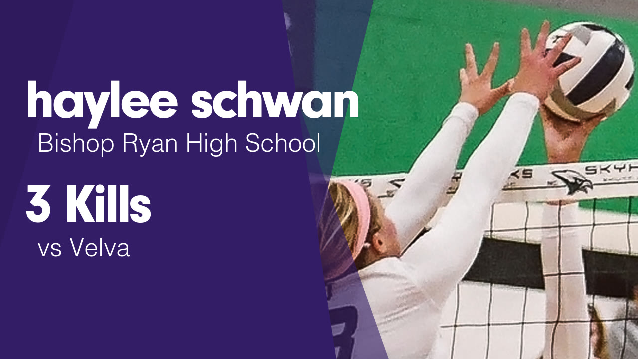 3 Kills vs Velva - haylee schwan highlights - Hudl