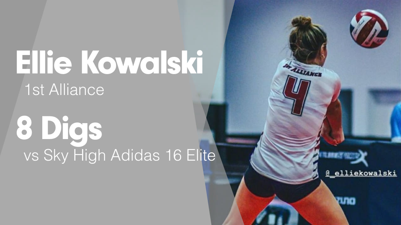 8 Digs vs Sky High Adidas 16 Elite - Ellie Kowalski highlights - Hudl