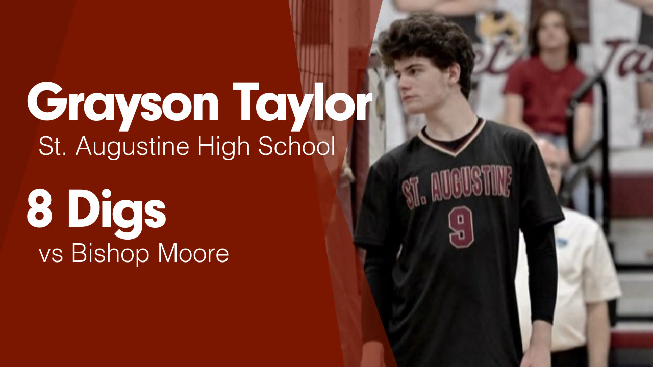 8 Digs vs Bishop Moore - Grayson Taylor highlights - Hudl