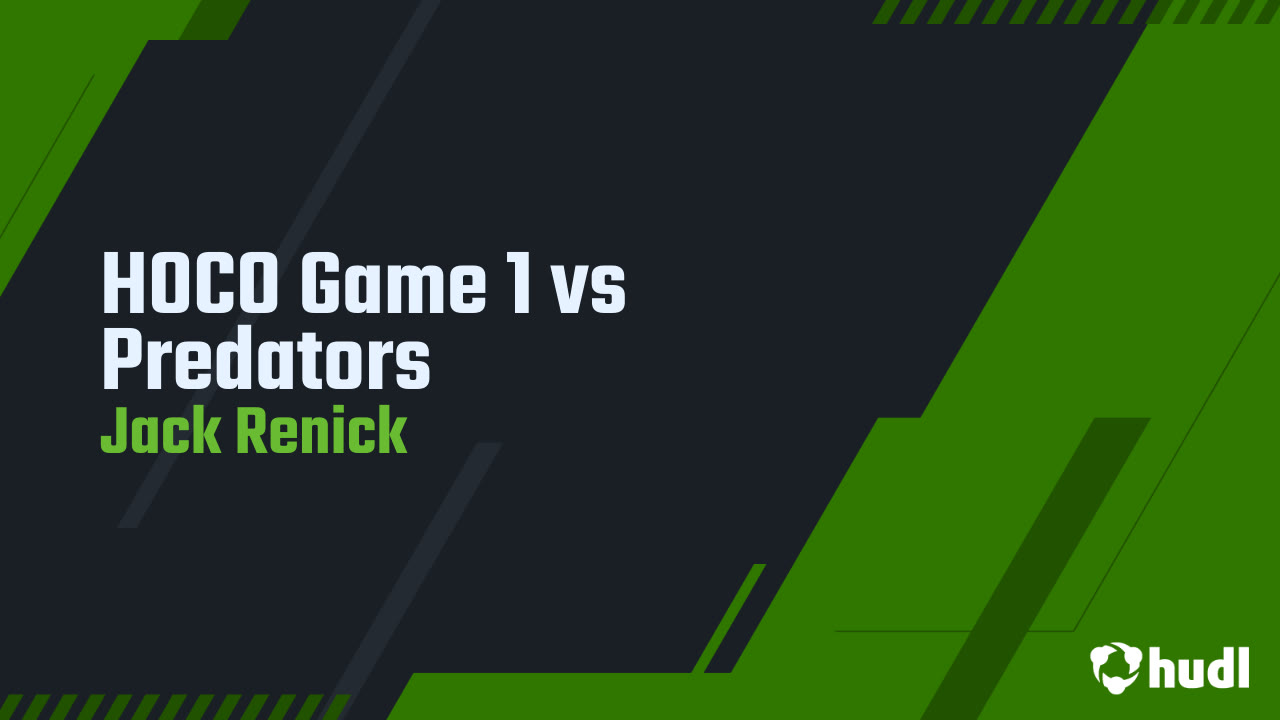 HOCO Game 1 vs Predators - Jack Renick highlights - Hudl