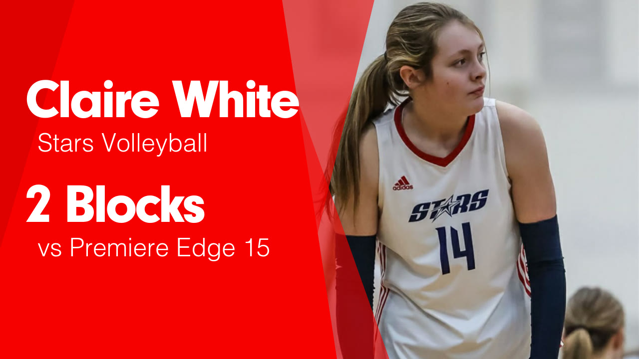 2 Blocks vs Premiere Edge 15 - Claire White highlights - Hudl